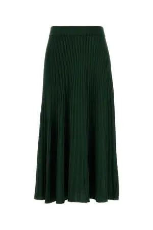 Zimmermann Ribbed Knit Bell Sleeve Sweater - Green