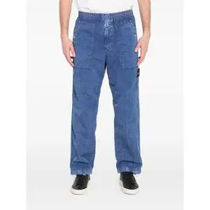 Stone Island Logo Detail Elasticated Waist Trousers