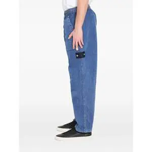 Stone Island Logo Detail Elasticated Waist Trousers
