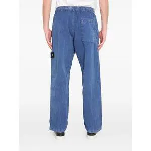 Stone Island Logo Detail Elasticated Waist Trousers