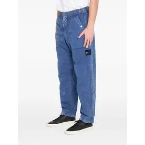 Stone Island Logo Detail Elasticated Waist Trousers