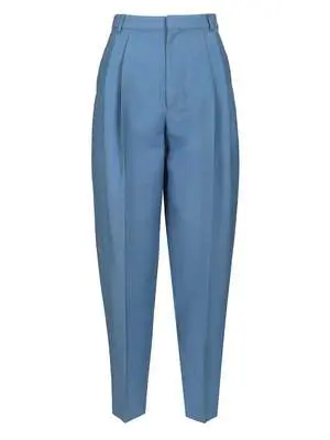 Celine Montauk Trousers In Wool And Mohair - Blue