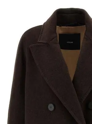 Max Mara Angus Cashmere, Alpaca, And Wool Blend Coat - Brown