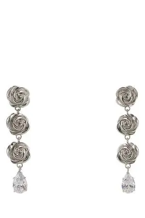 Magda Butrym Metal Drop Earrings With Crystal