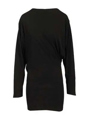 Jacquemus Mistral Draped Jersey Open-back Mini Dress - Black