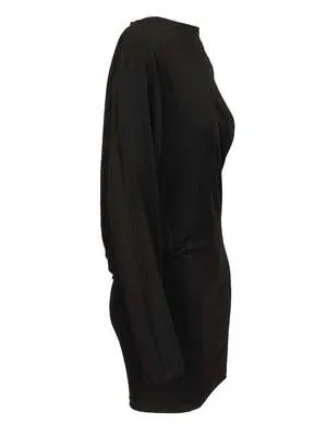 Jacquemus Mistral Draped Jersey Open-back Mini Dress - Black