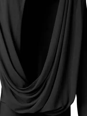 Jacquemus Mistral Draped Jersey Open-back Mini Dress - Black