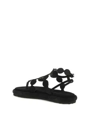 Pierre Hardy Suede Geometric Cage Platform Sandals