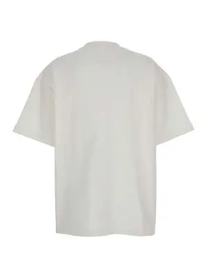 JIL SANDER Crewneck T-shirt With Tonal Logo - Multicolor