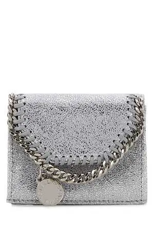 Stella McCartney Shaggy Deer Falabella Wallet - Silver