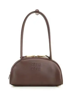 Miu Miu Rounded Beau Leather Mini Bag