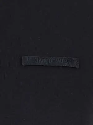 Jacquemus Cotton Crewneck T-shirt With Logo Patch - Multicolor
