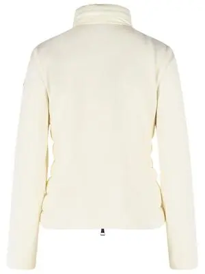 Moncler Padded Virgin Wool Cardigan With Ivory Zip