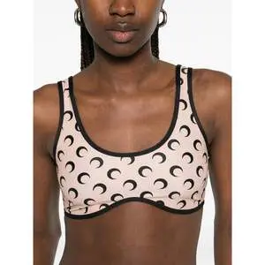 MARINE SERRE Moon Print Scoop Neck Sleeveless Tank Top
