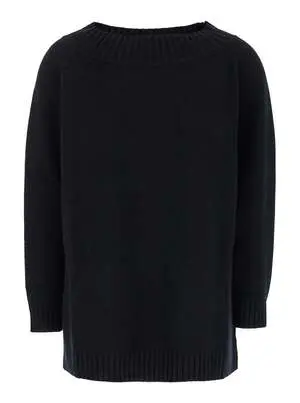 Max Mara Radames" Wool & Cashmere Boat Neck Sweater - Multicolor