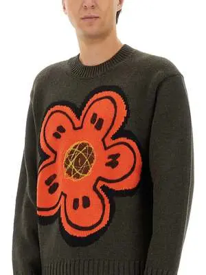 Kenzo Boke Flower Knit Sweater - Multicolor