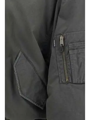 Balenciaga Standard Bomber Jacket With Fleece Hood