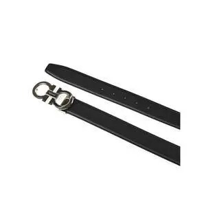 FERRAGAMO Reversible Gancini Buckle Leather Belt