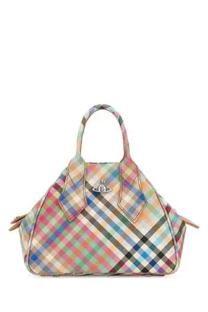 VIVIENNE WESTWOOD Printed Canvas Small Yasmine Handbag - Multicolor