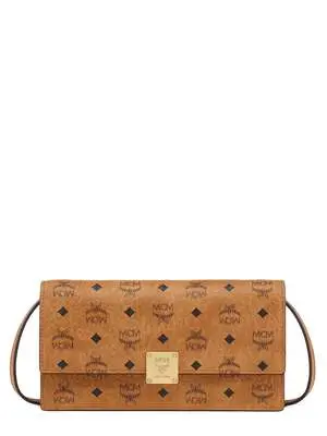 Mcm Aren Wallet With Shoulder Strap - Multicolor