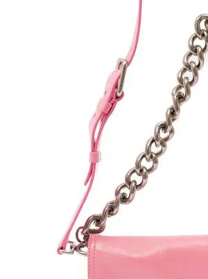Balenciaga Leather Crossbody Bag With Bb Logo - Multicolor