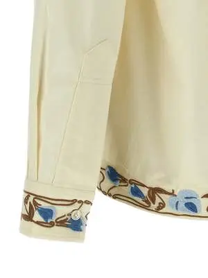BODE Noveau Vine' Shirt - Cream
