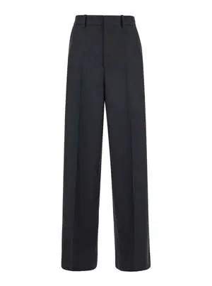 Gucci Wool Pants With Logo Detail - Multicolor