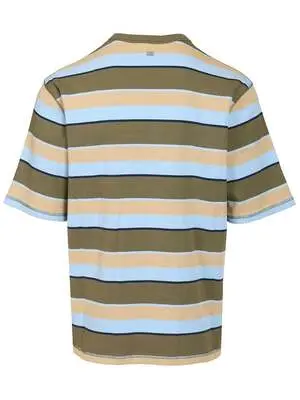 AMI Paris Striped Crewneck T-shirt