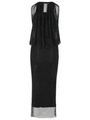 Sportmax Sleeveless Dress With Crystals - Black