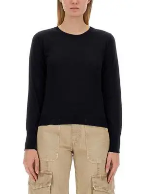 GOLDEN GOOSE Regular Fit Virgin Wool Shirt - Blue