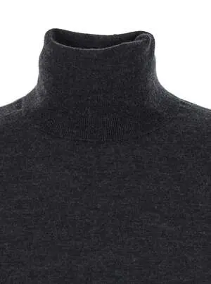 Max Mara Adda Cashmere High Neck Sweater - Gray