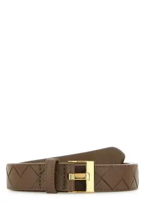 Bottega Veneta Mud Leather Watch Belt - Brown