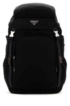 Prada Canvas Backpack - Black