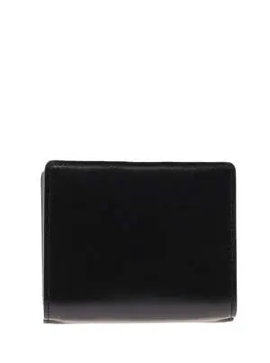 Chloé Sense' Black Bi-fold Wallet With Tonal Logo Embroidery In Leather - Multicolor