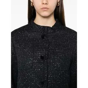 Max Mara Cropped Sequin Embellished Jacket