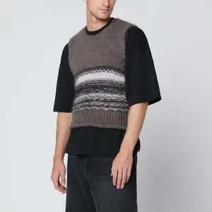 Our Legacy Mohair And Wool Striped Gilet