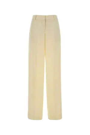 Stella McCartney Pastel Satin Wide-leg Pants - Yellow