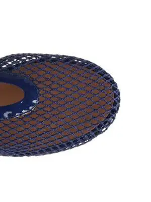 Alaïa Mesh Strap Ballerina - Blue