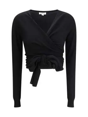 Alaïa Alaia Wrap Top Black