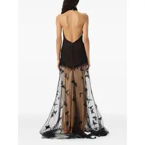 Blumarine Embroidered Tulle Gown