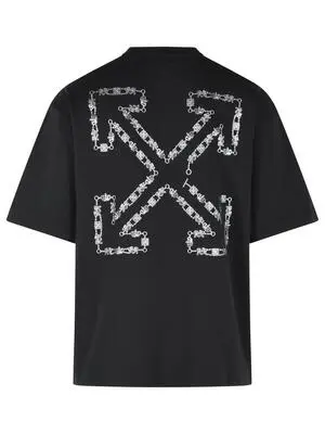 Off-White Chain' Cotton T-shirt - Black