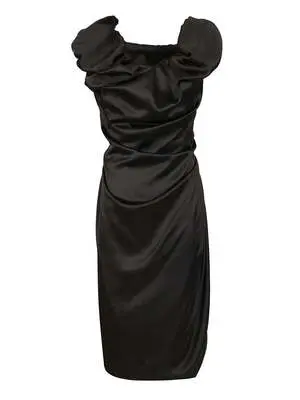 Knee Length Satin Dresses