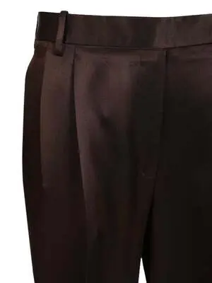 TOM FORD Tailored Silk Trousers - Brown