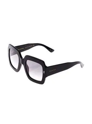 Gucci Acetate Square Frame Sunglasses - Black