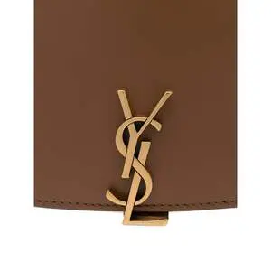 Saint Laurent Leather Tote Bag - Brown