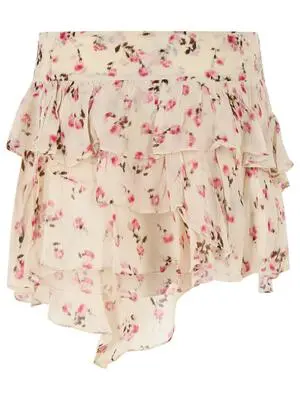 Isabel Marant Étoile Printed Viscose Skirt - Cream