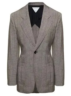 Bottega Veneta Single-breasted Jacket - Multicolor