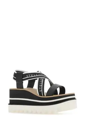 Stella McCartney Two-tone Fabric Platform Sandals