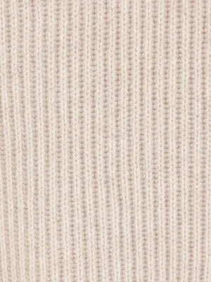 Brunello Cucinelli Cashmere Ribbed Sweater With Embellished Cuffs
