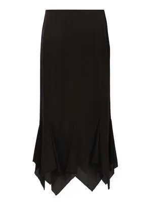 Valentino Garavani Crêpe De Chine Midi Skirt